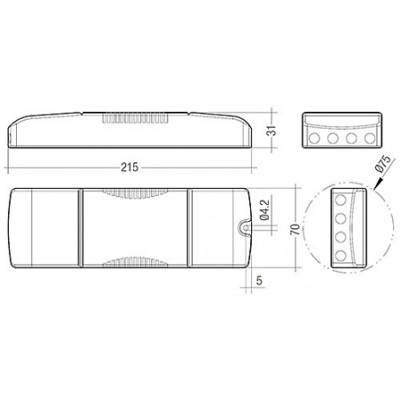Driver LED TRIDONIC Dali 2 /PUSH DIM 45W